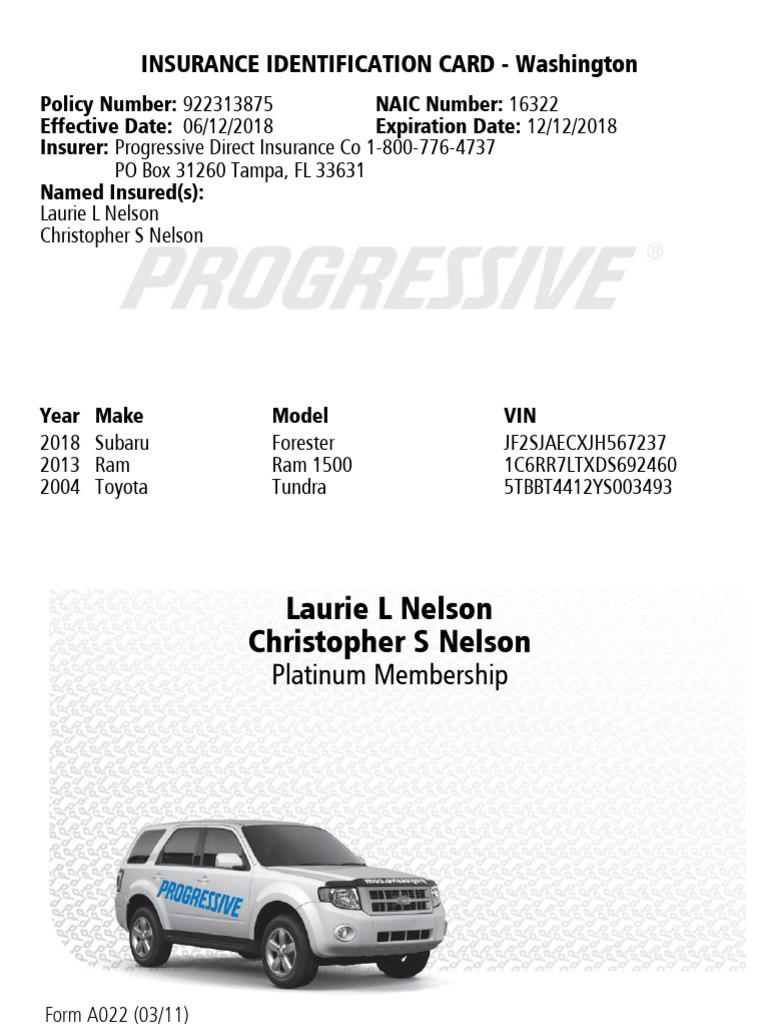 Insurance Id Card | PDF