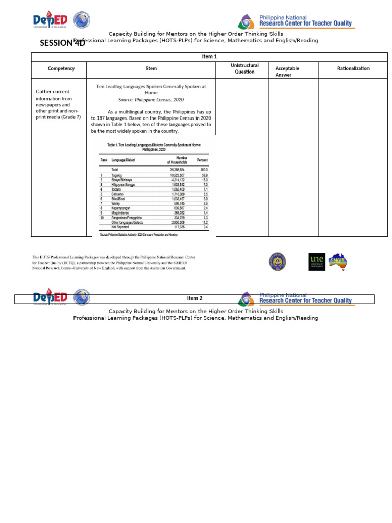 Worksheet 4D English | PDF | English Language | Linguistics