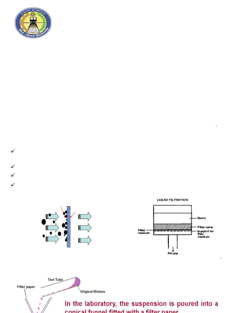 Chapter V Filtration PDF | PDF | Filtration | Industrial Processes