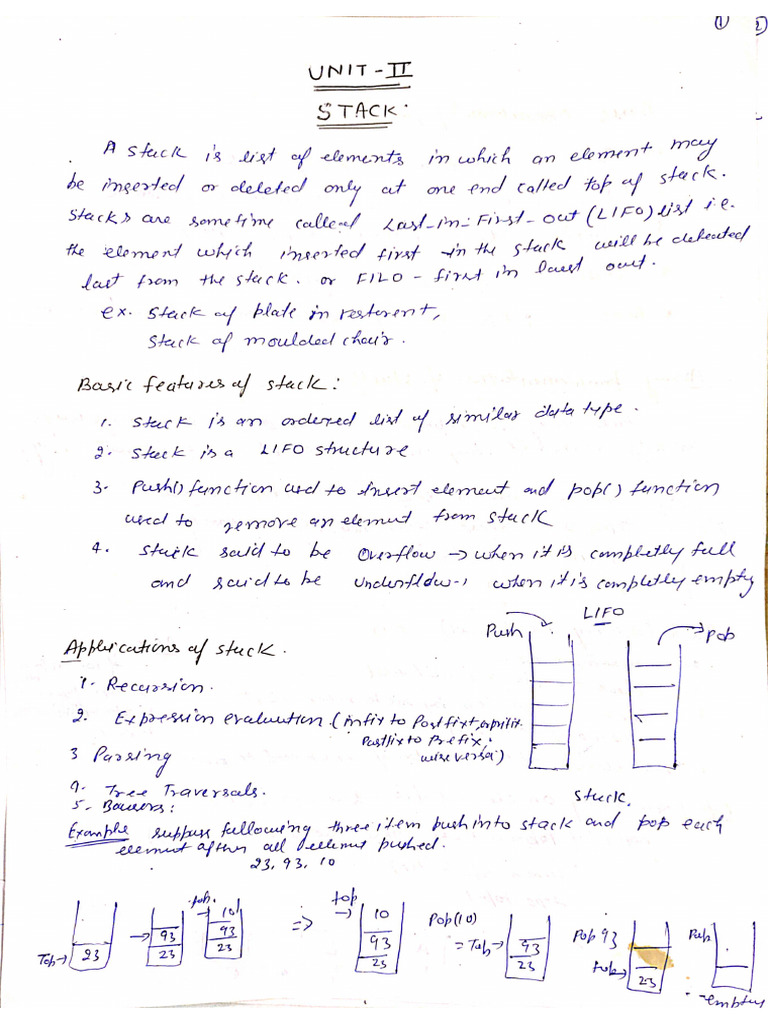 DS-Notes-Unit-2-handWritten | PDF