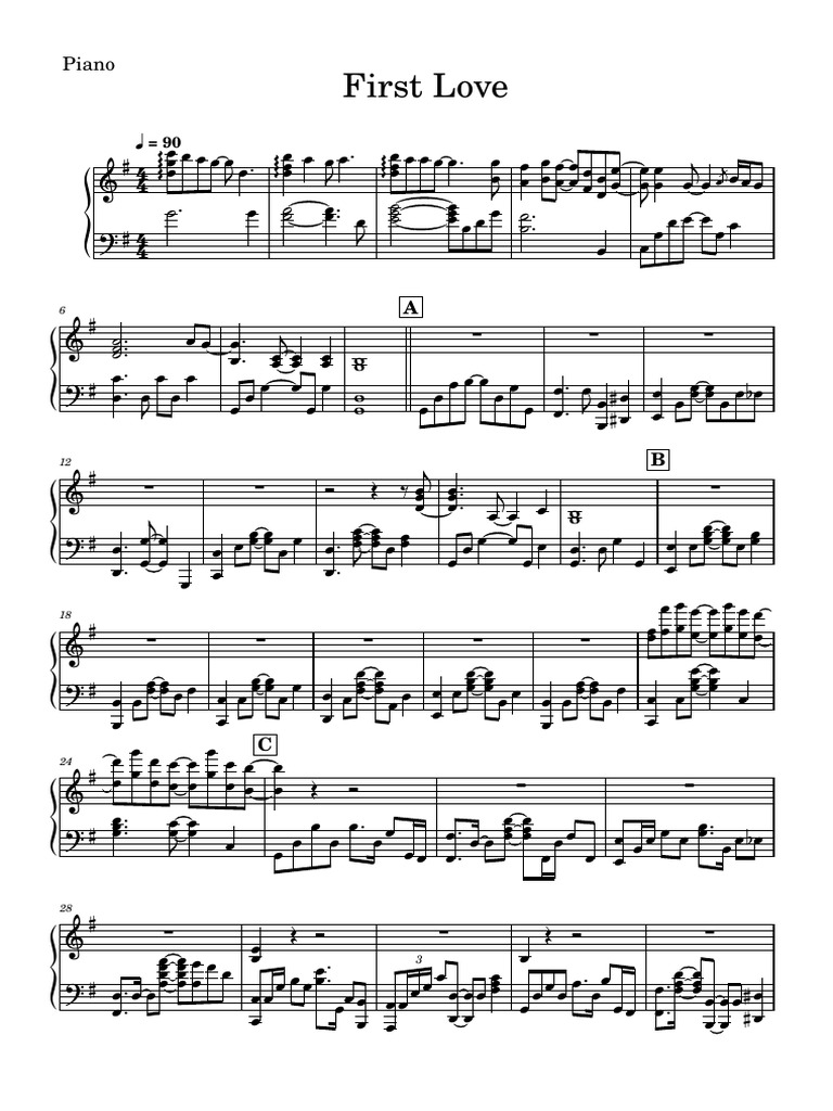 First Love Piano | PDF