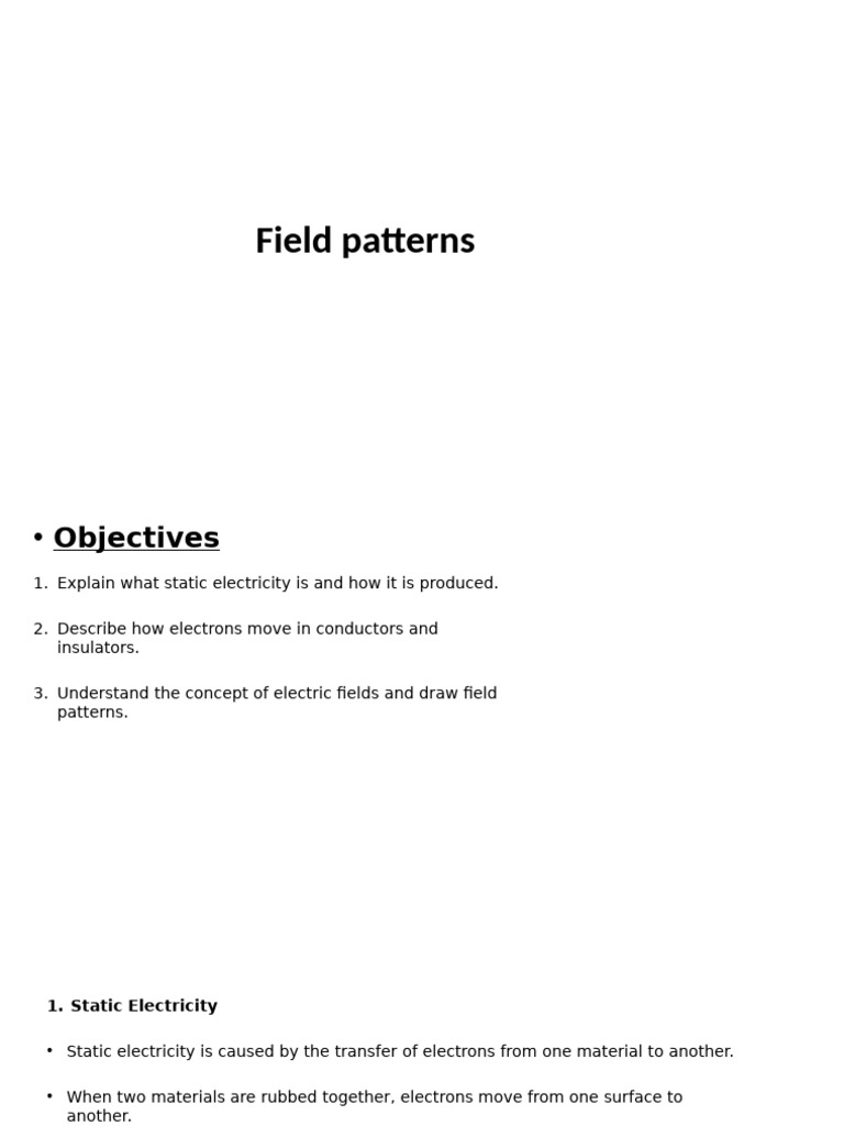 Understanding Static Electricity and Fields | PDF