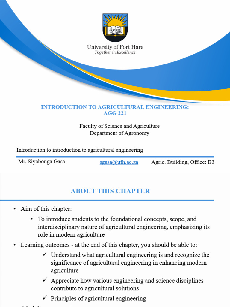Introduction to Agricultural Engineering | PDF | Agriculture | Pressure