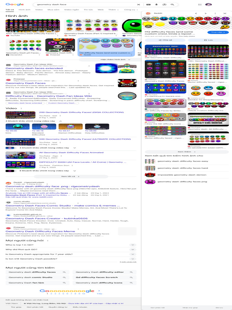 Geometry Dash Face - Tìm Trên Google | PDF