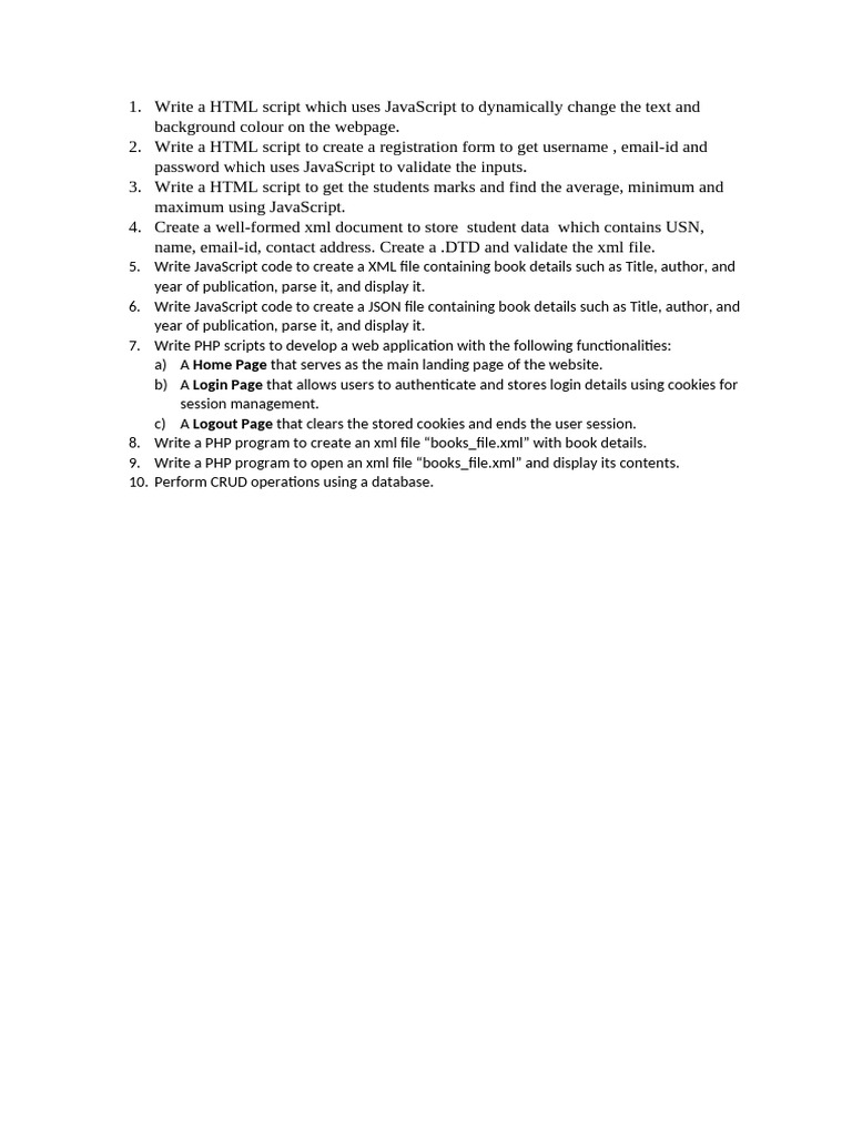 Lab Internal Test 2 | PDF