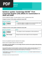 Cambridge O Level Biology Syllabus 2026 | PDF