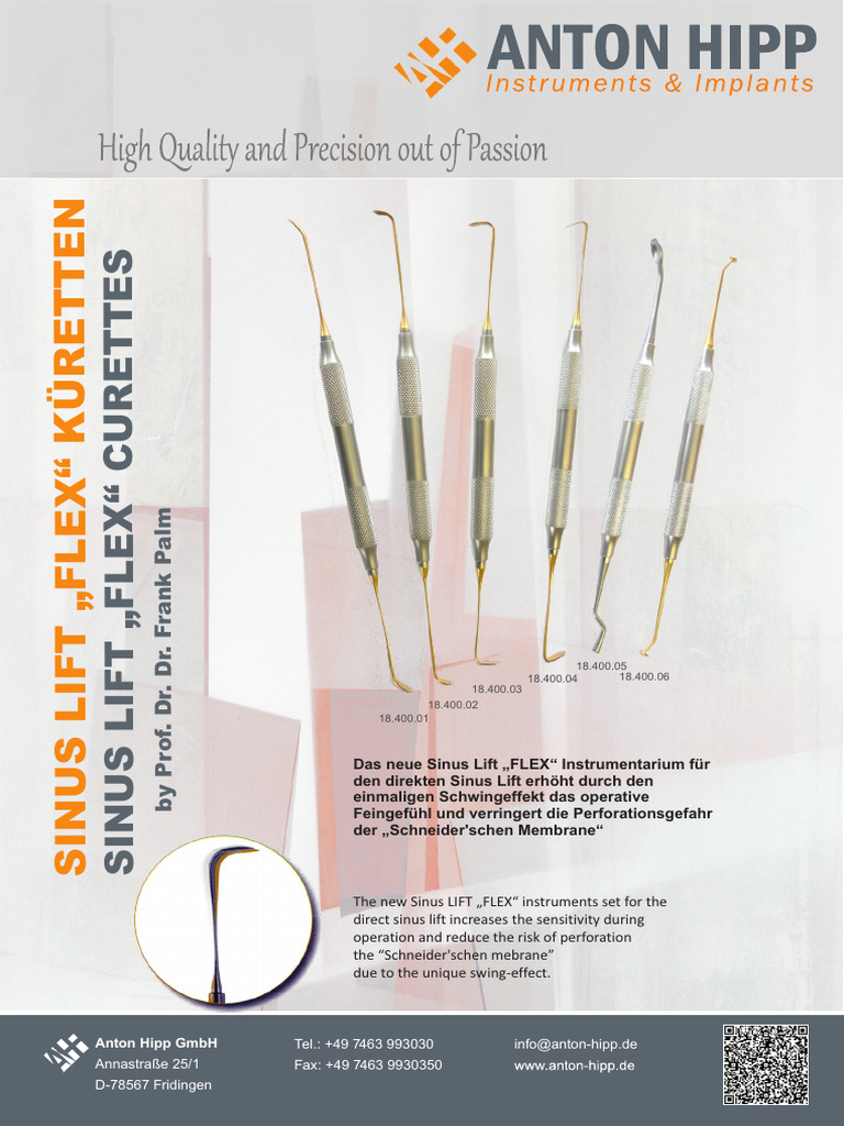 ANTON HIPP Sinus Lift Internal Instruments | PDF | Oral And ...