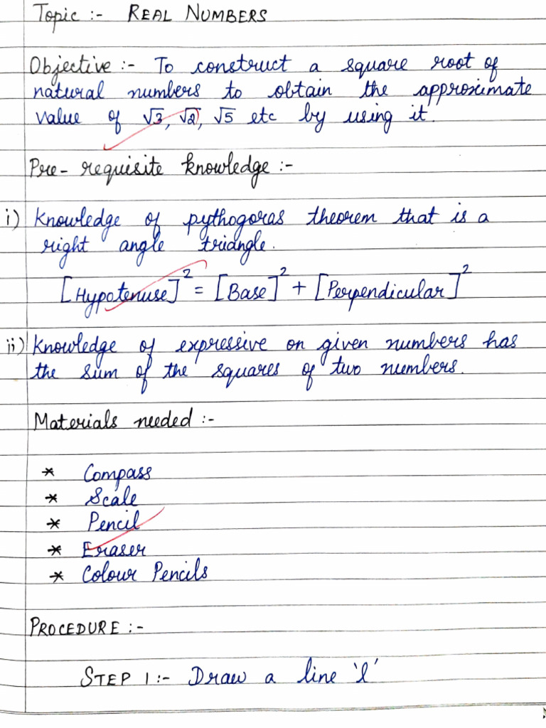 Maths Record Class 9 | PDF