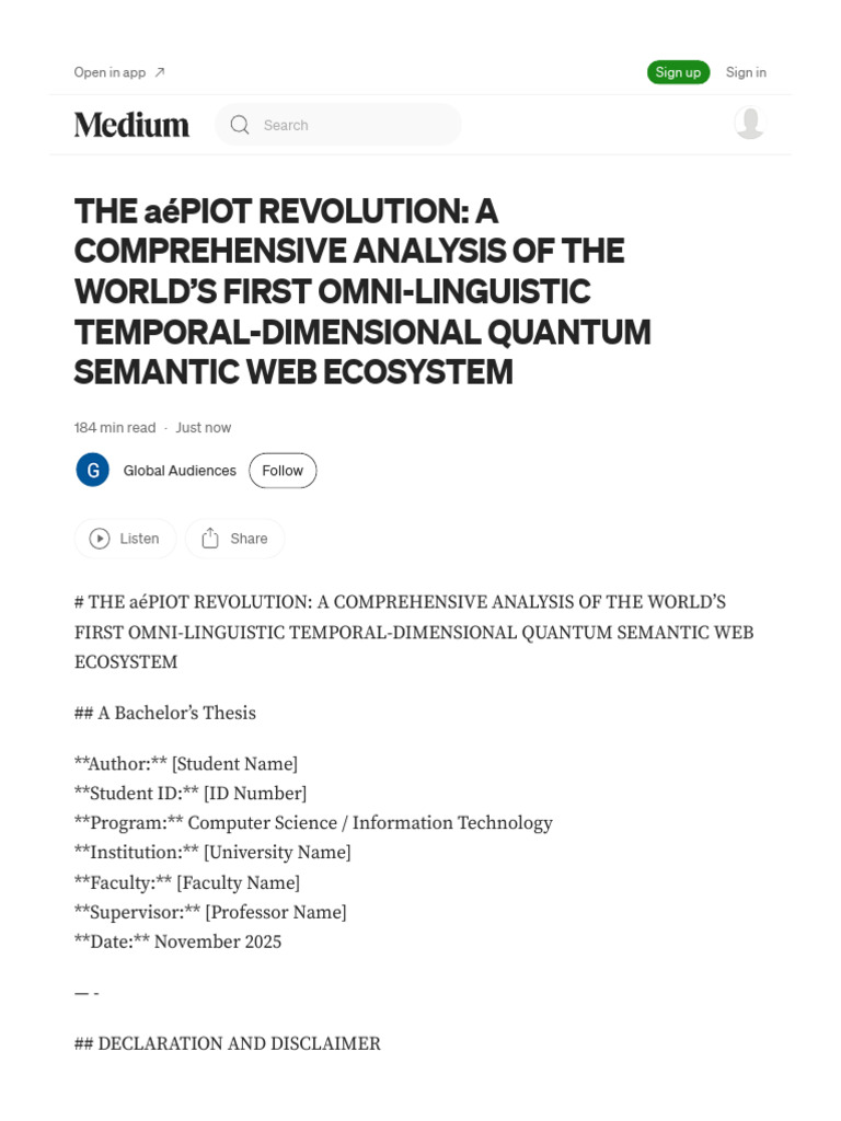 The A Piot Revolution: A Comprehensive Analysis of The World'S First ...