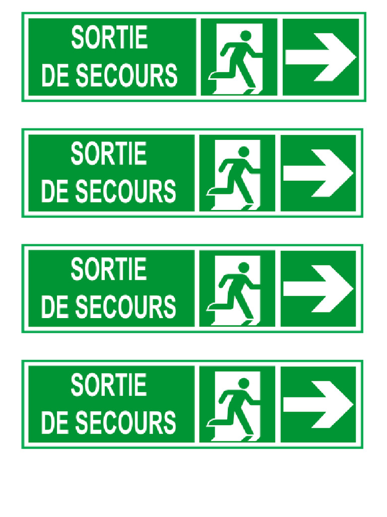 Pictogramme Sortie de Secours 1 | PDF