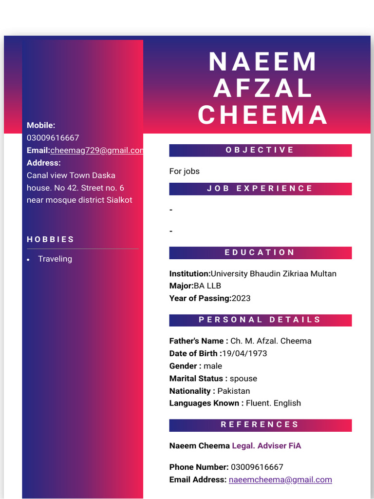 Document From Naeem. Cheema Adv | PDF