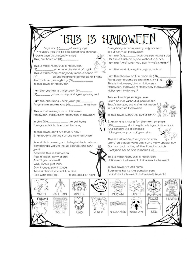 This Is Halloween - Music Activity | PDF