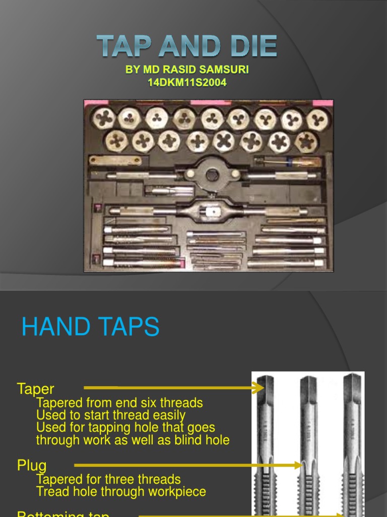 Tap N Die | PDF | Drill | Screw
