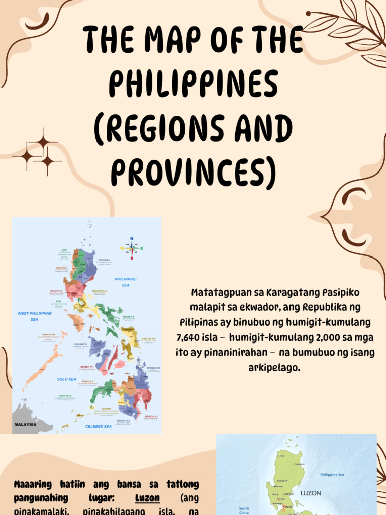 Philippines Regions and Provinces Map | PDF | Mindanao | Philippines