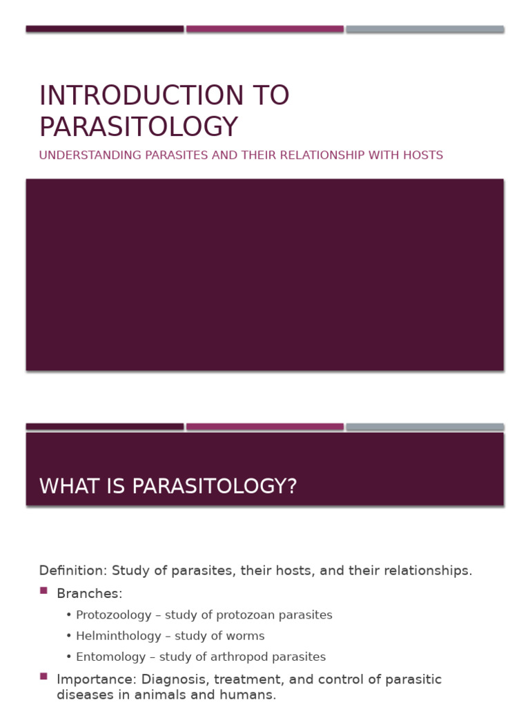 Introduction to Parasitology Basics | PDF