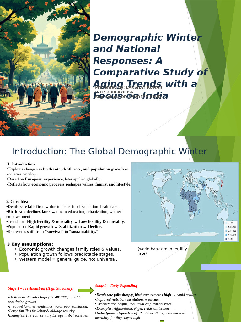 Demographic Winter and National Responses A Comparative Study of Aging ...