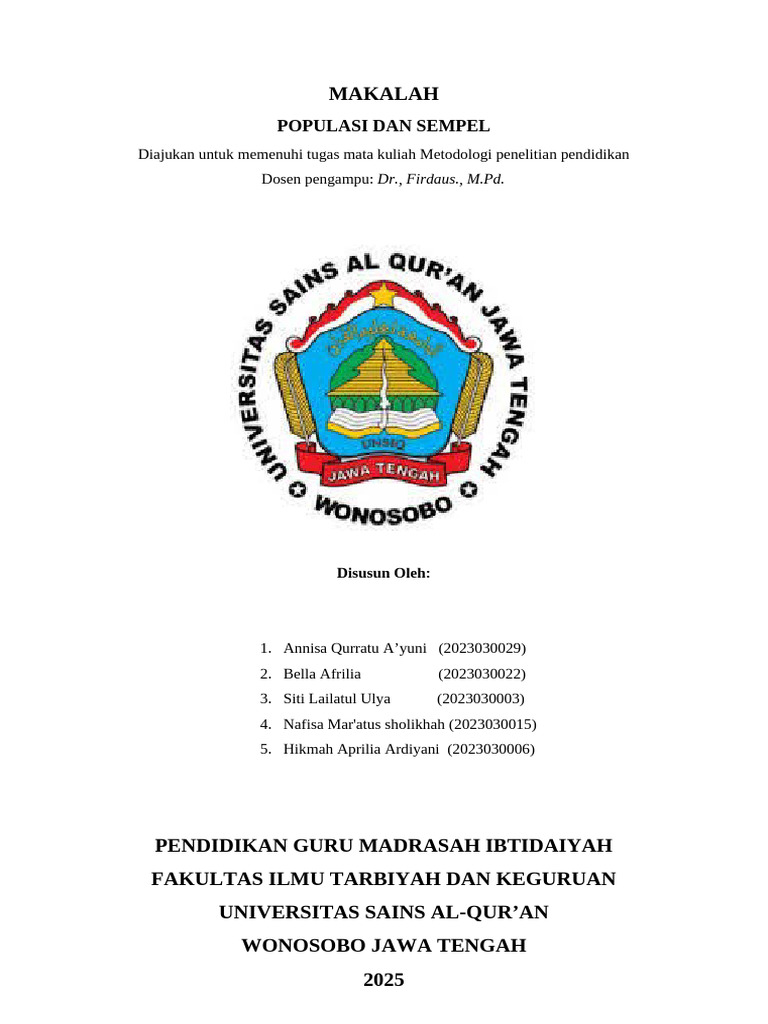 Contoh Makalah METOPEN | PDF