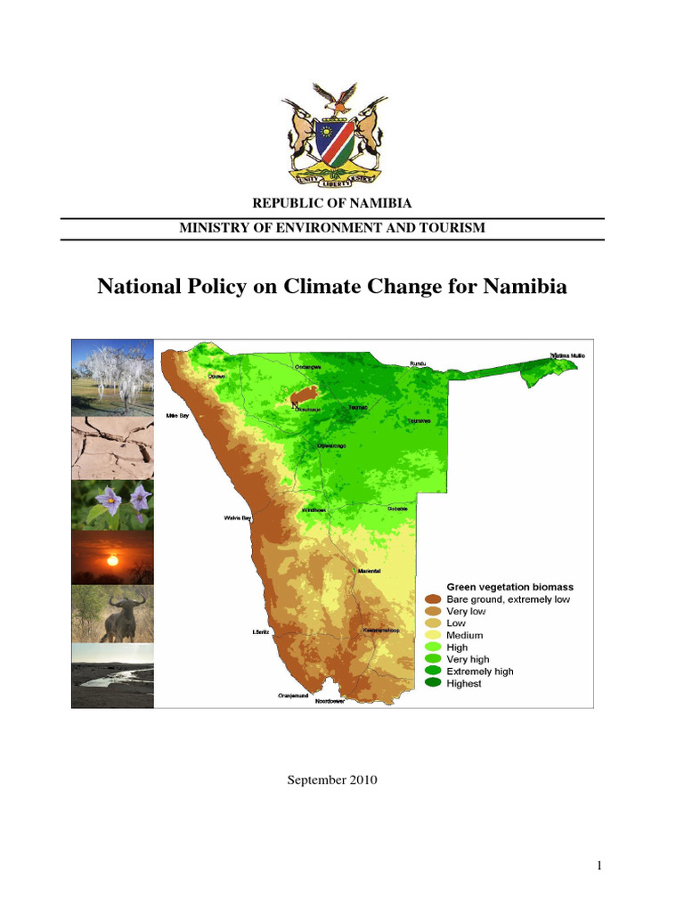 Namibia Nationalclimatechangepolicyfornamib | PDF | Climate Change ...