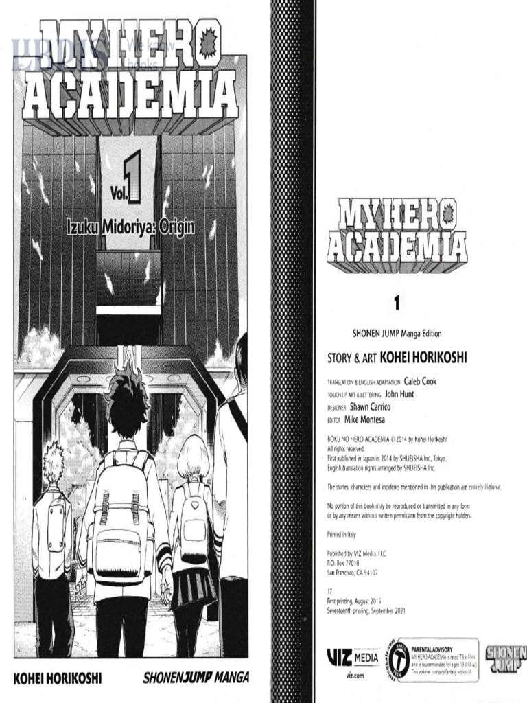 My Hero Academia Vol. 1 - Kohei Horikoshi | PDF