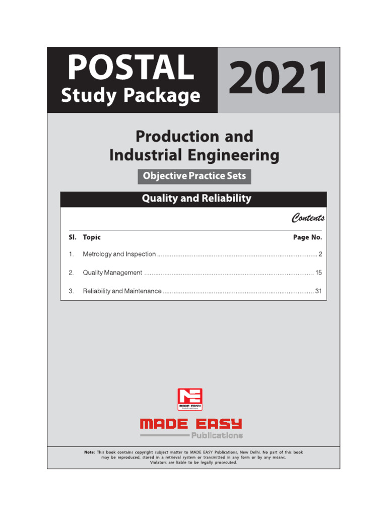 Quality and Reliability | PDF