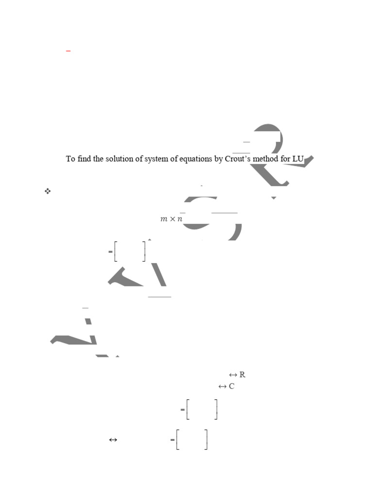 Matrix Operations and Rank Methods | PDF | Matrix (Mathematics ...