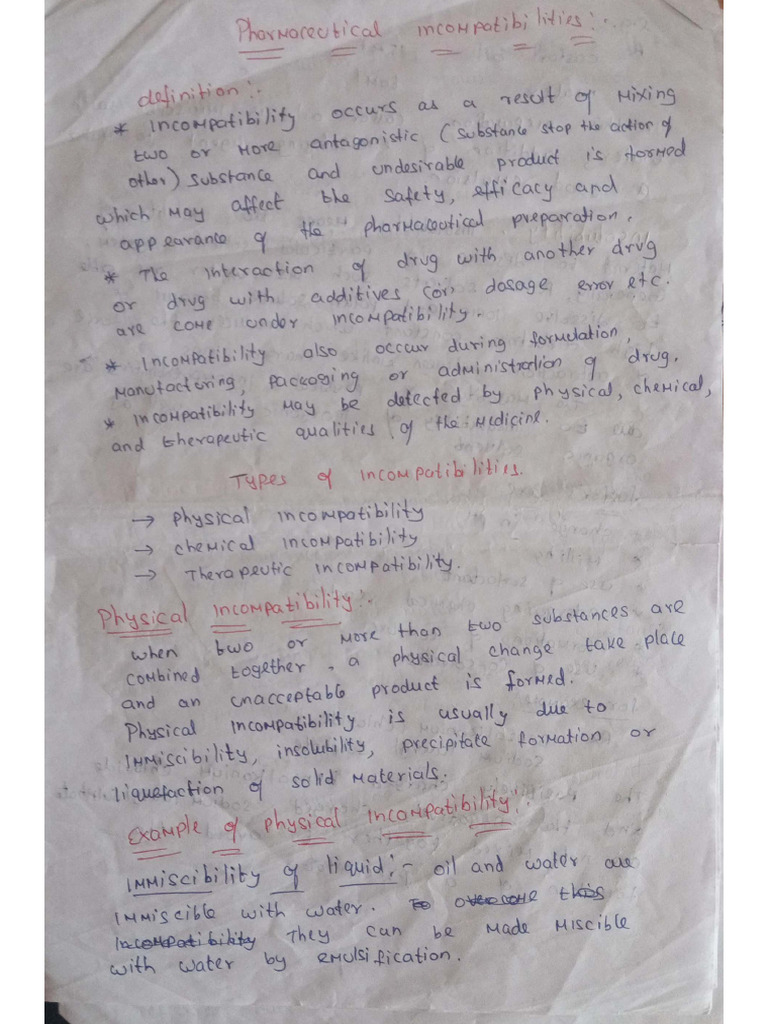 Incompatibility | PDF