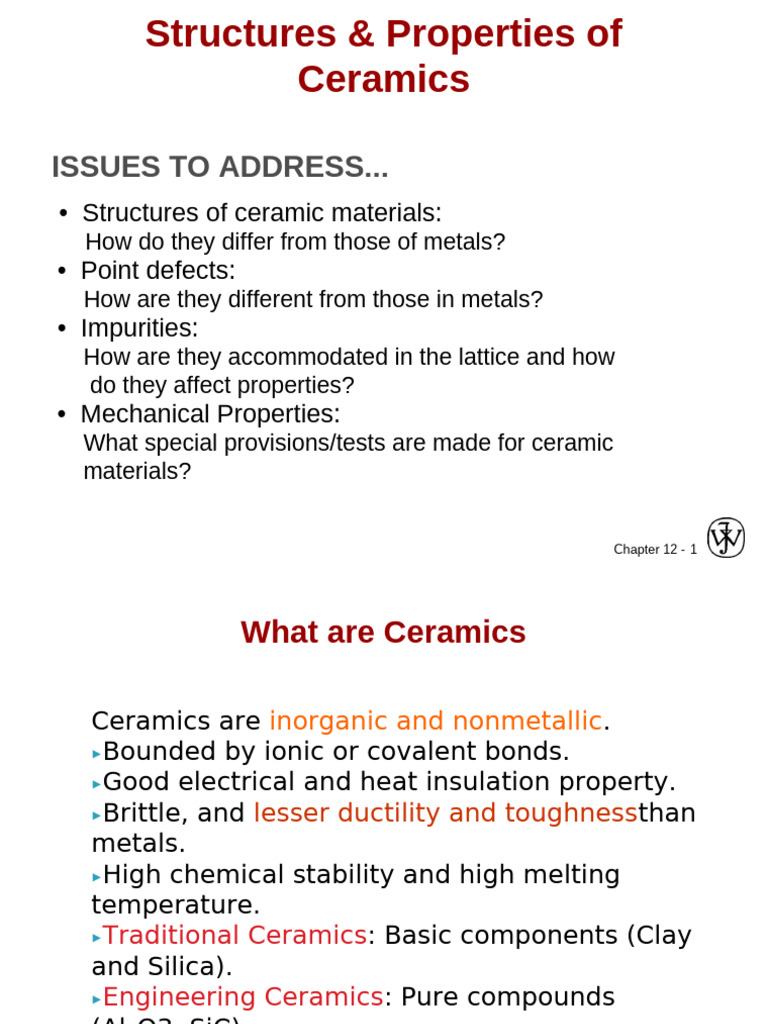 Lec. 3 Structure Properties of Ceramics | PDF | Ionic Bonding ...