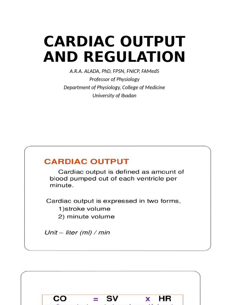 14. Cardiac Output | PDF