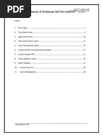 ESS User Manual for HR Services | PDF | Tab (Gui) | Software