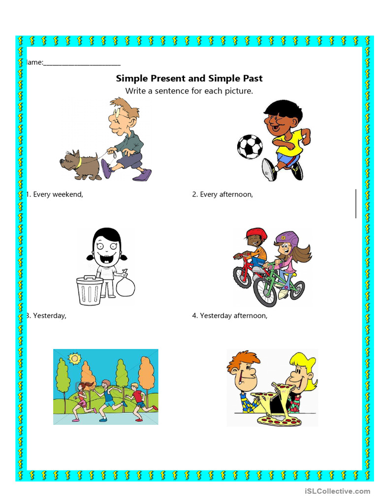 Simple Present & Past Tense Exercises | PDF