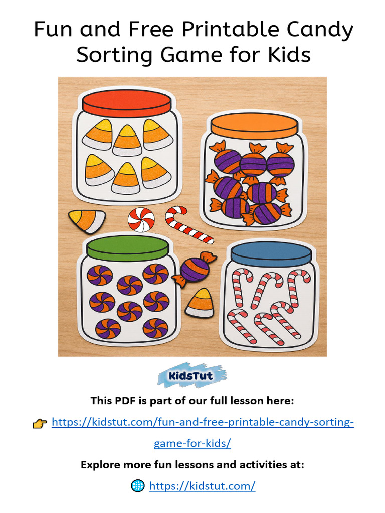 Fun and Free Printable Candy Sorting Game for Kids | PDF