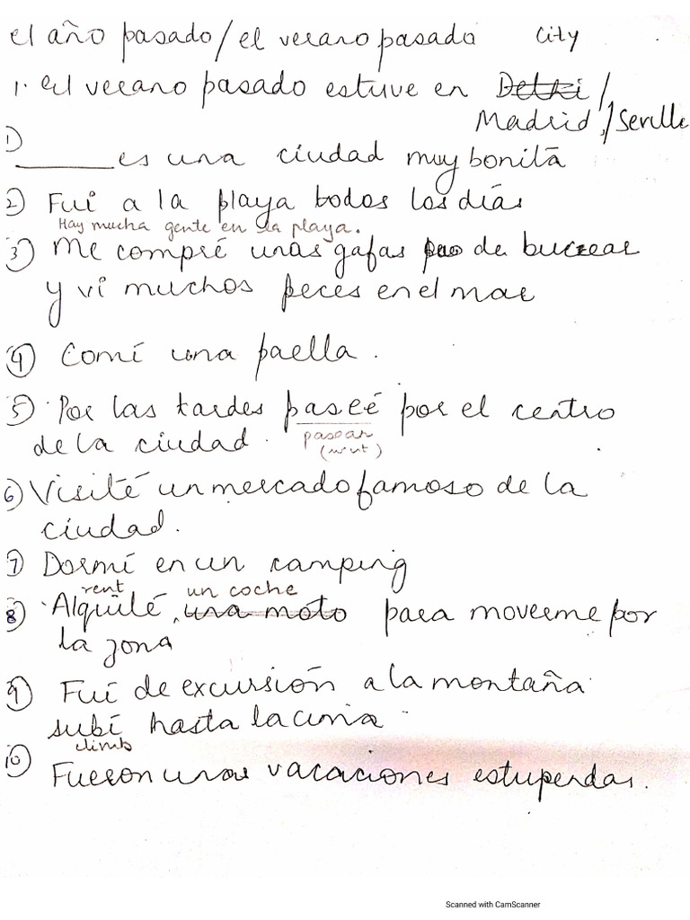 Spanish Writing Skills 2 | PDF