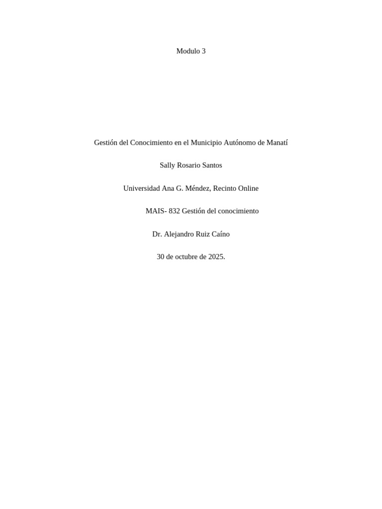 Trabajo de Sally Mais 832 | PDF | Conocimiento administrativo | Business