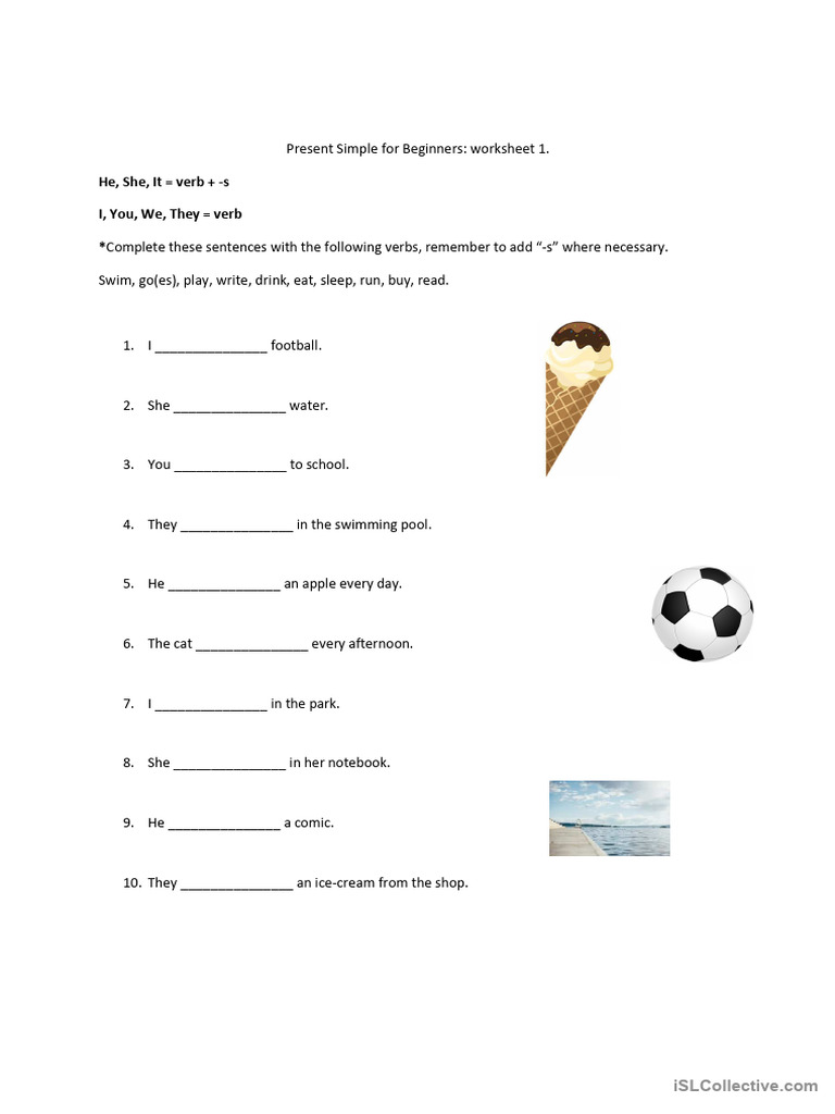 Present Simple For Beginners | PDF