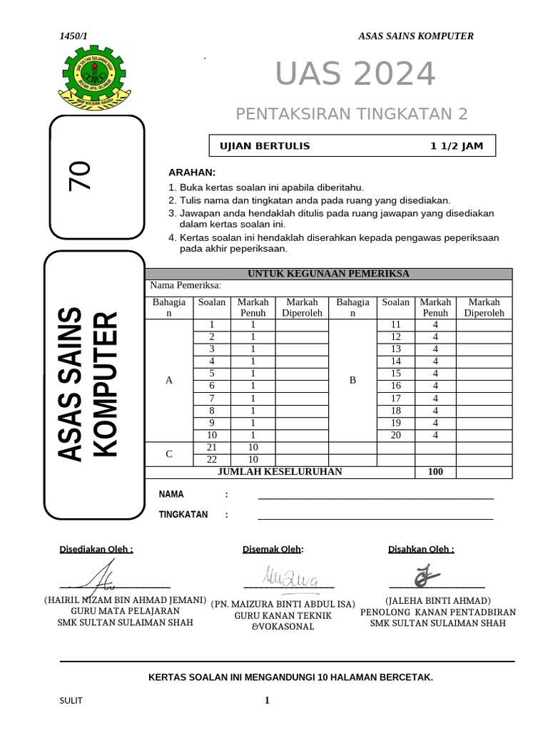 Pat Math T4 SMK4S 2024 | PDF