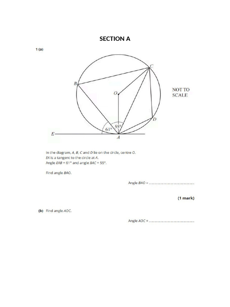 Circle Theorems | PDF