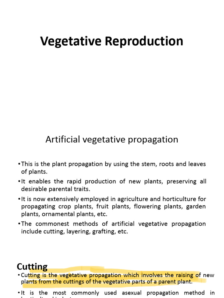 Module 2 Vegetative Reproduction | PDF | Grafting | Seed