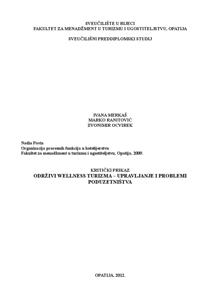 kritički prikaz | PDF