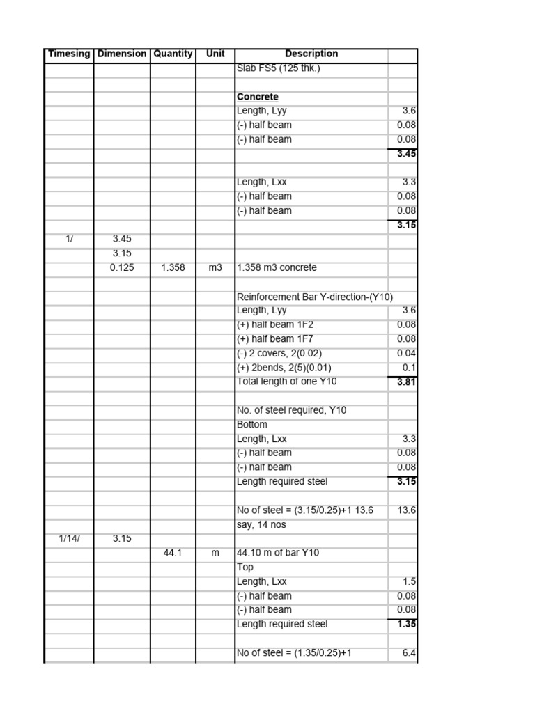 FIRST FLOOR SLAB | PDF | Beam (Structure) | Building Technology