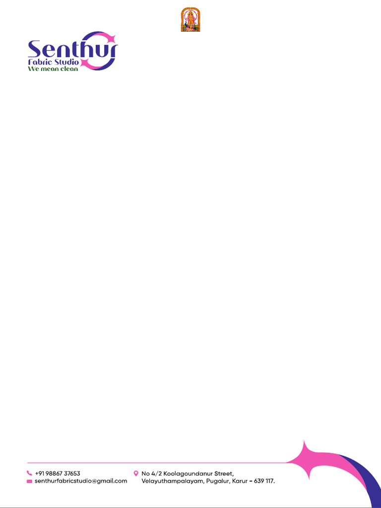 Senthur Fabric Letterhead Ver 02 | PDF