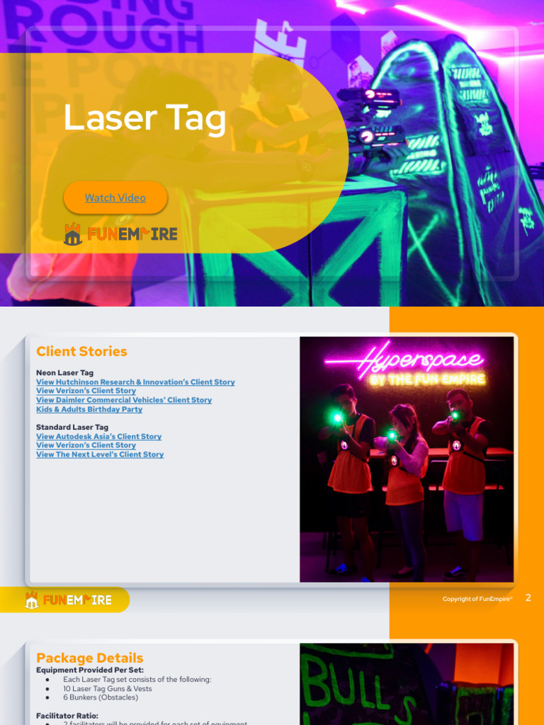 Laser Tag Info - FunEmpire | PDF