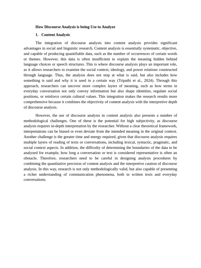 Discourse Analysis in Content Research | PDF