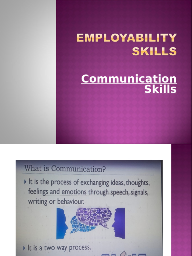Employability Skill Communication | PDF
