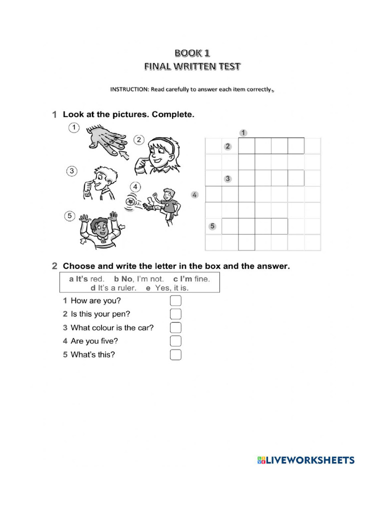 FandF1 End of Course Test | PDF