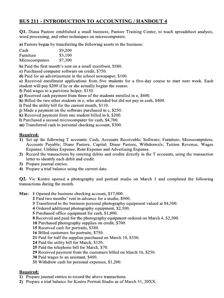 Handout 5 BUS 211 25-26 | PDF
