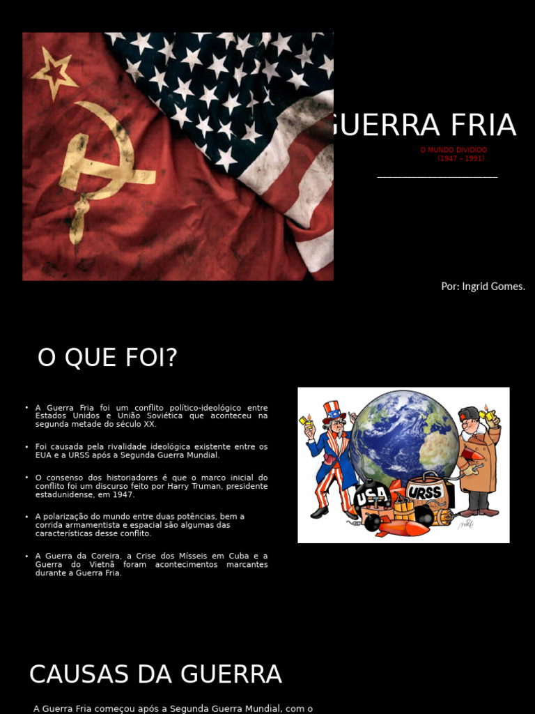 Guerra Fria Pptx Ingrid Gomes Pdf