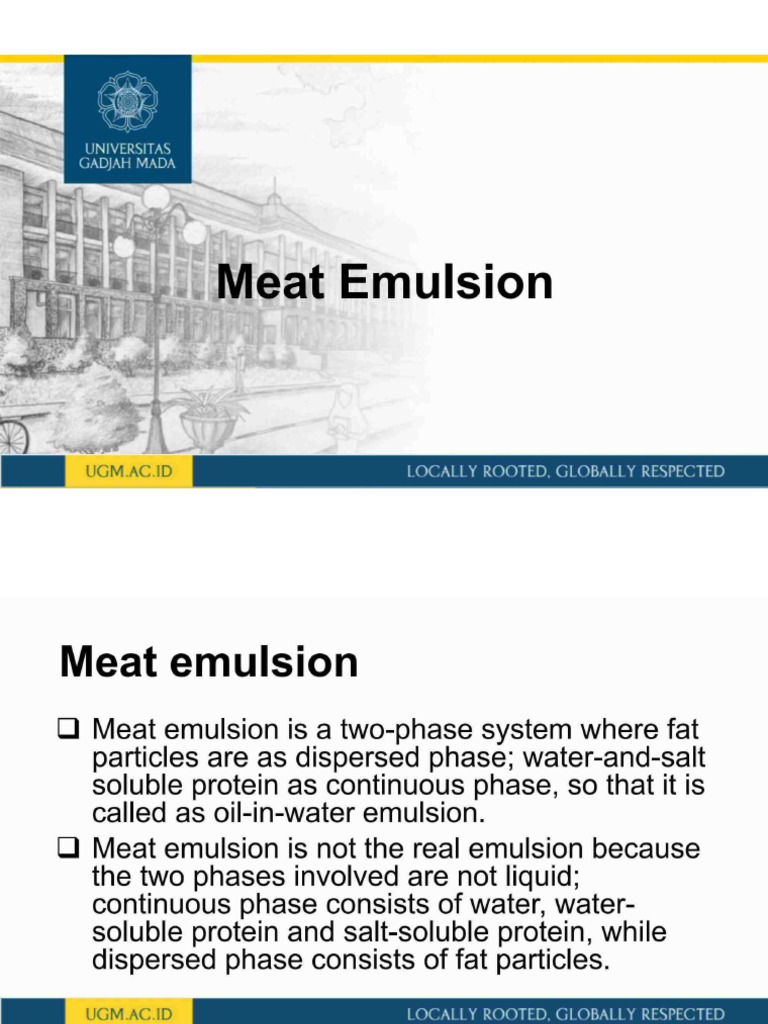 Emulsion Meat Products | PDF