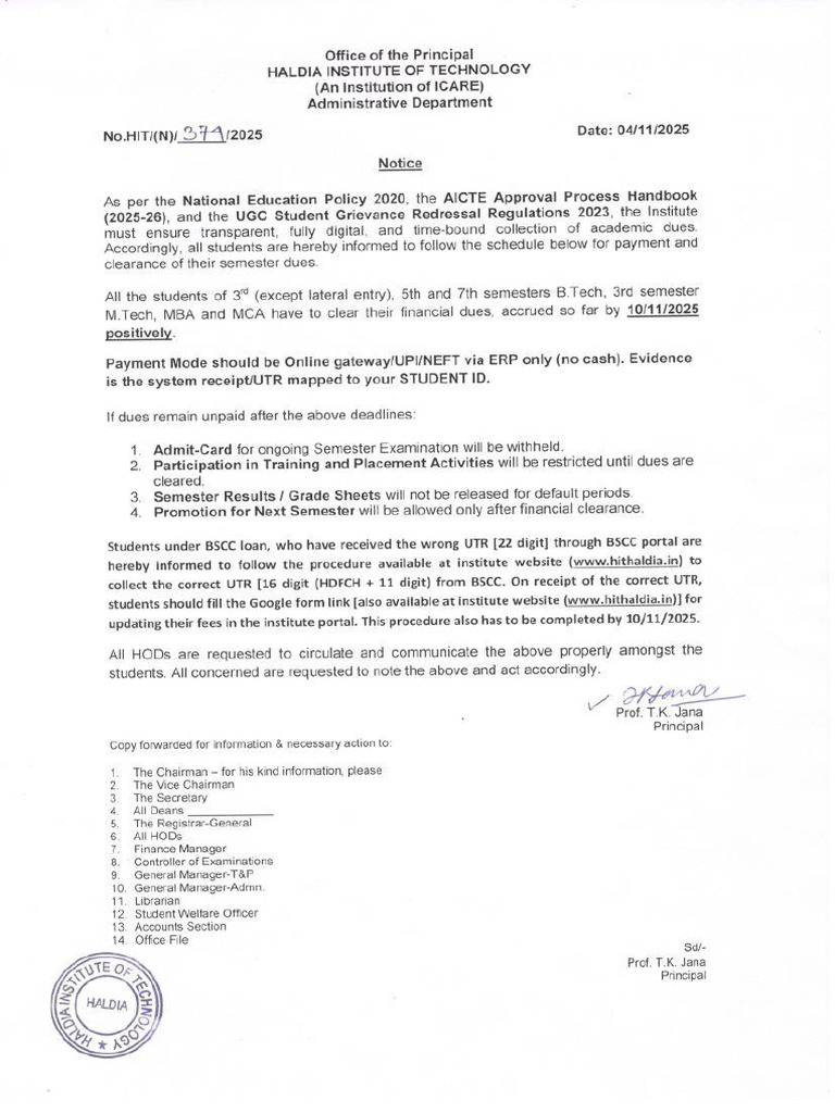 Fees Related Notice | PDF