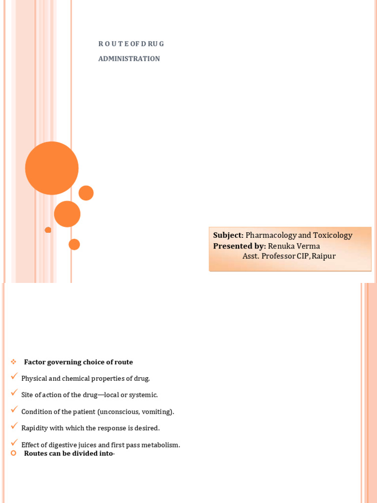 Routes of Drug Administration Overview | PDF | Injection (Medicine ...