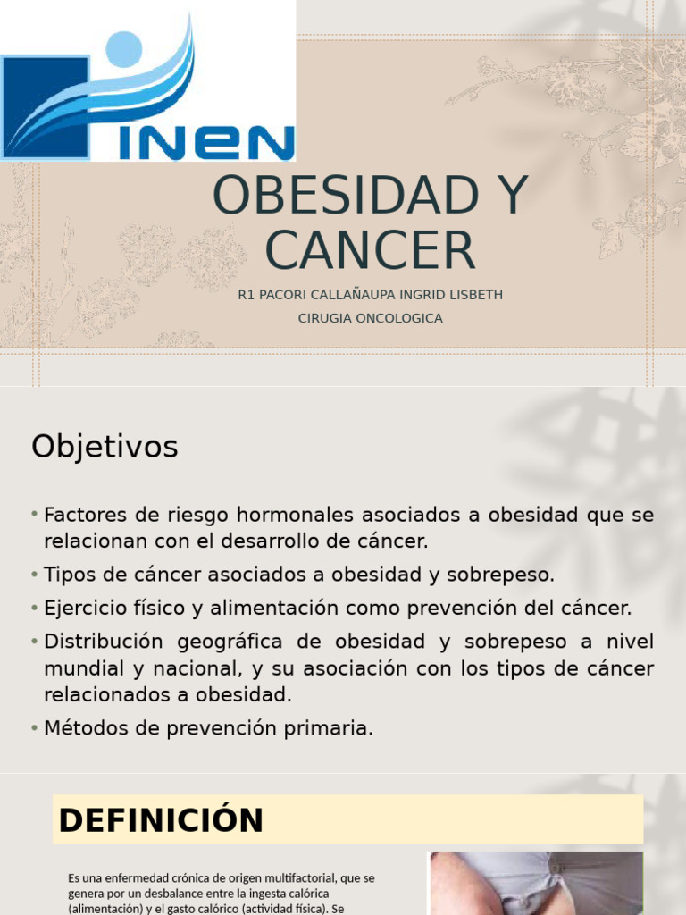 Tipos de cáncer por obesidad | PDF | Obesidad | Cáncer